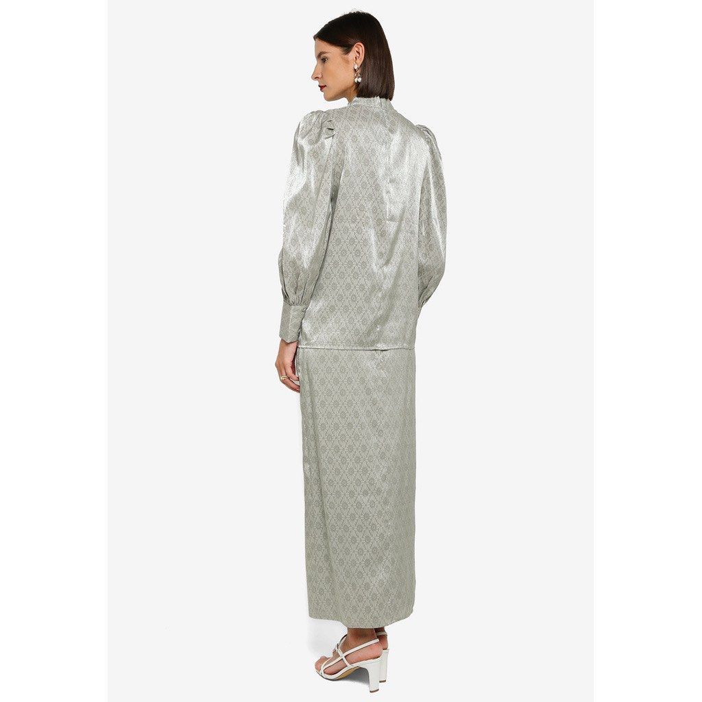 RAYA 2023 ZALIA High Neck Top With Plate Skirt Set, Women's Fashion ...