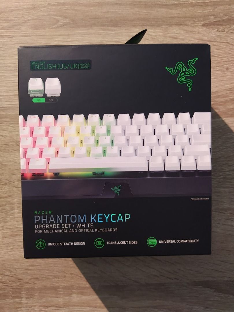 Razer Phantom Keycap White Stealth Set, Computers & Tech, Parts ...
