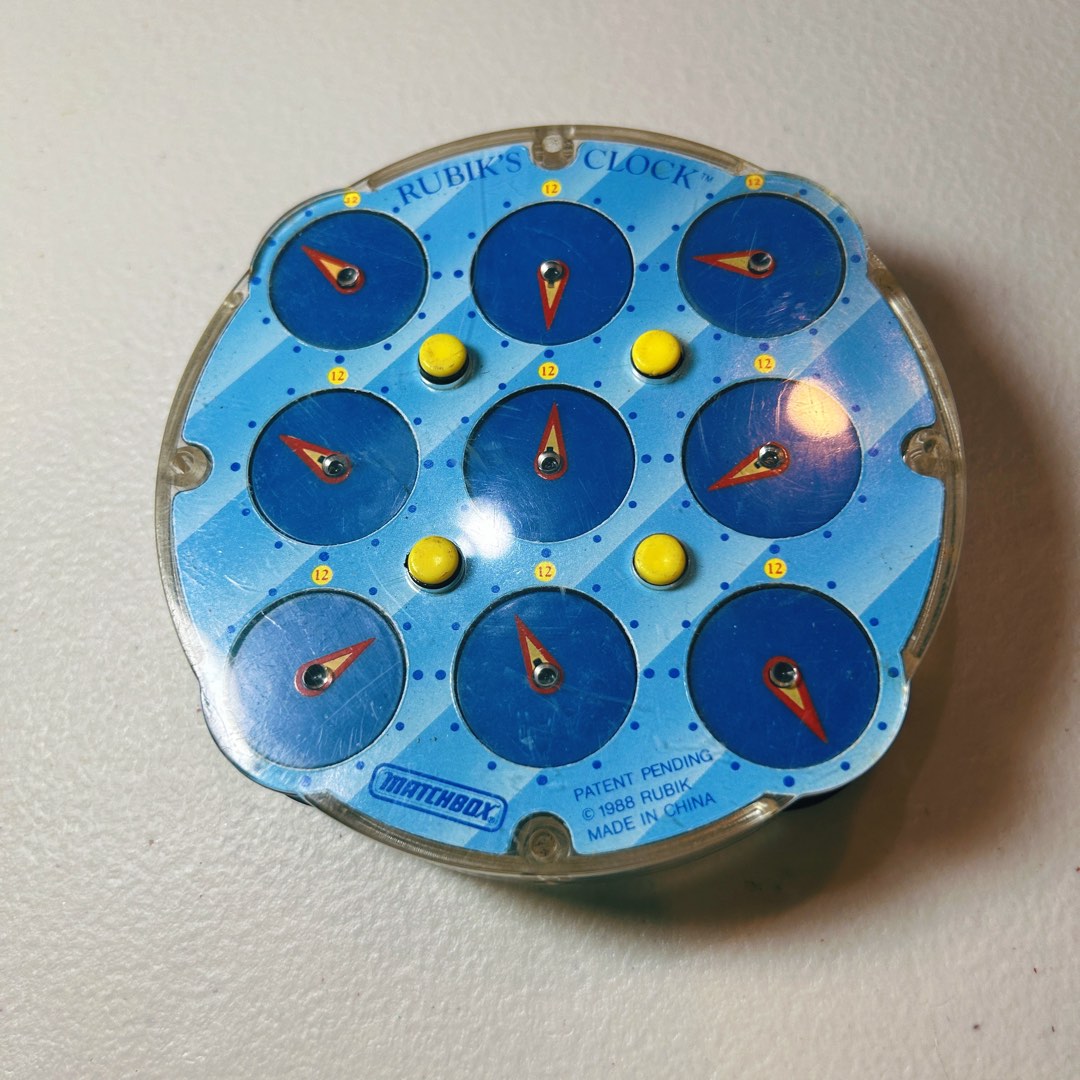 Rubiks clock matchbox vintage, Hobbies & Toys, Toys & Games on Carousell