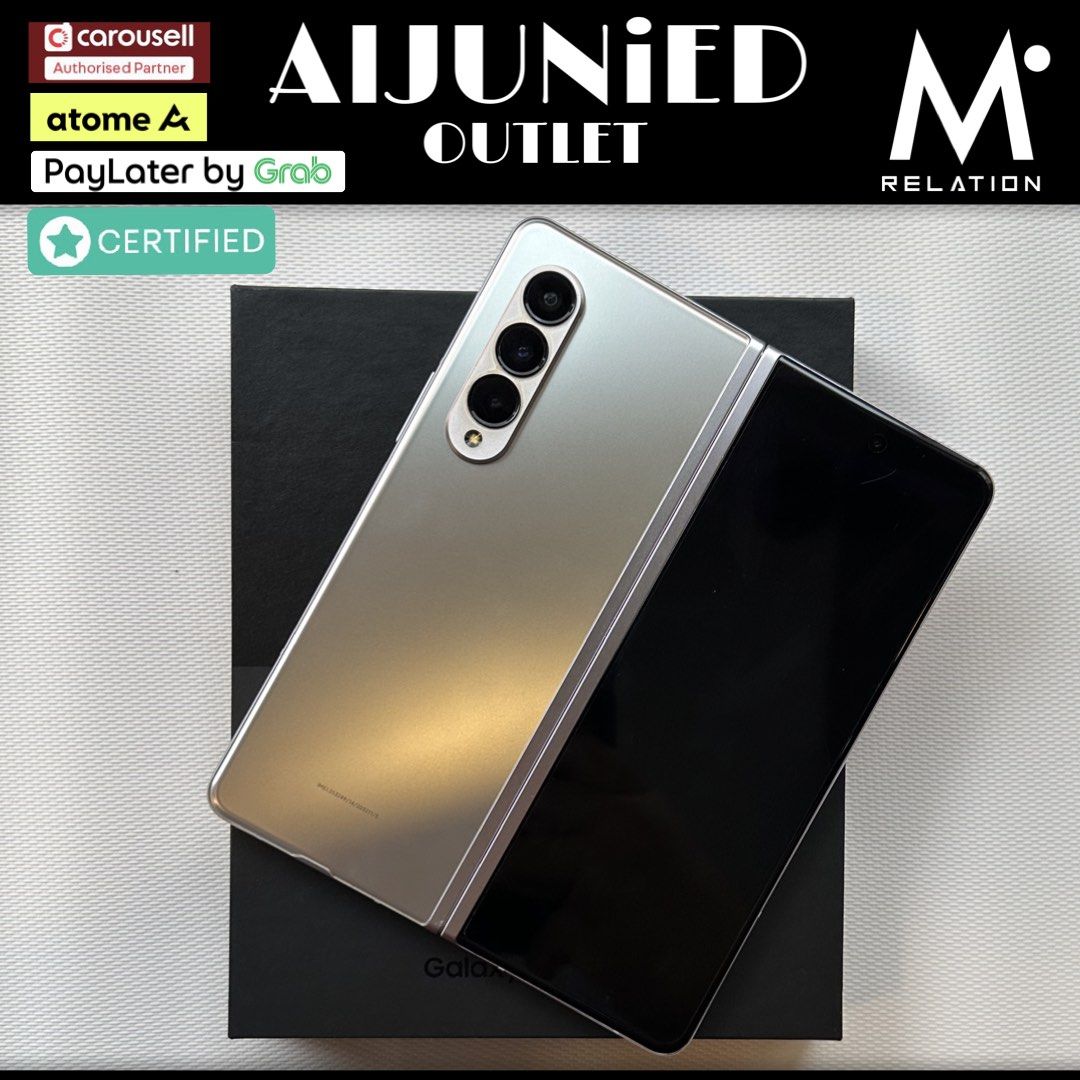 Samsung Galaxy Z Fold3 5G 12/256GB Phantom Silver #2517, Mobile Phones ...