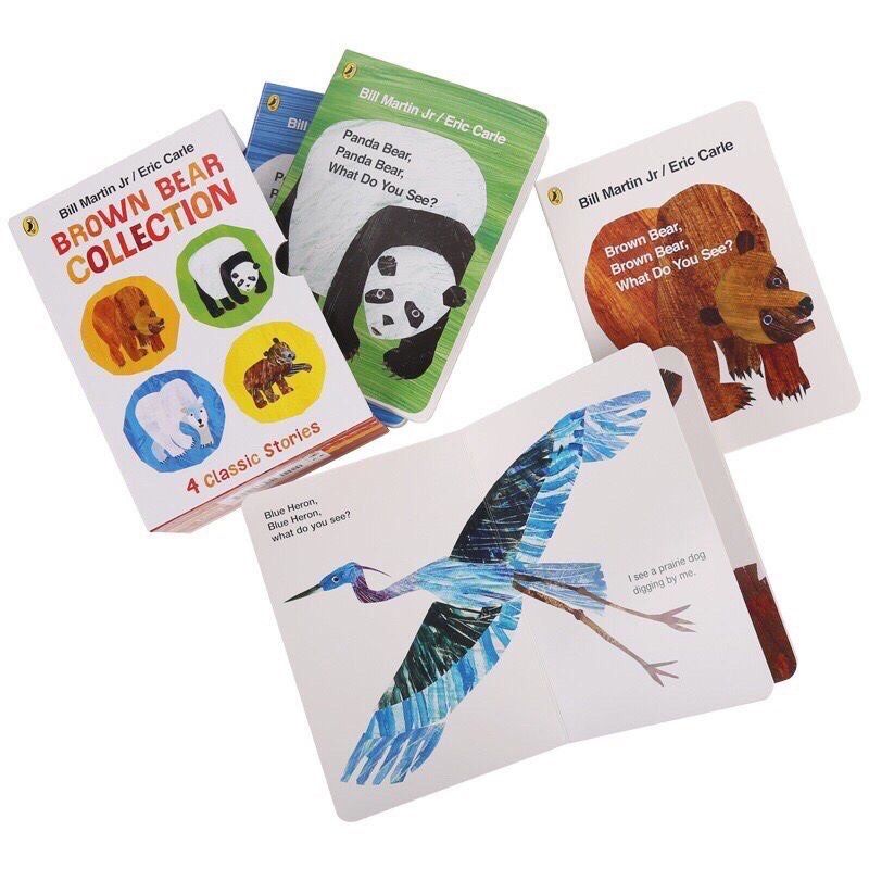 [SG SELLER] Eric Carle Brown Bear Collection Box Set (4 Board Books ...