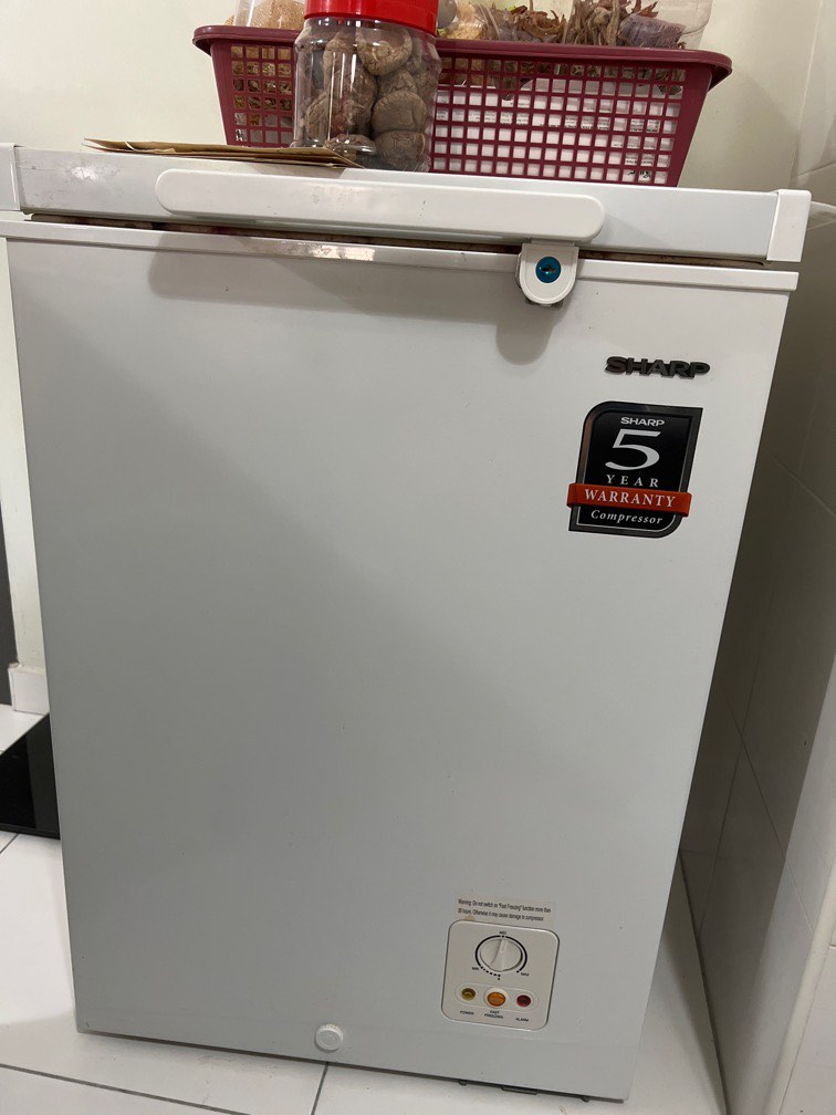 Sharp SJC105 Chest Freezer 100L, TV & Home Appliances, Kitchen Appliances, Refrigerators ...