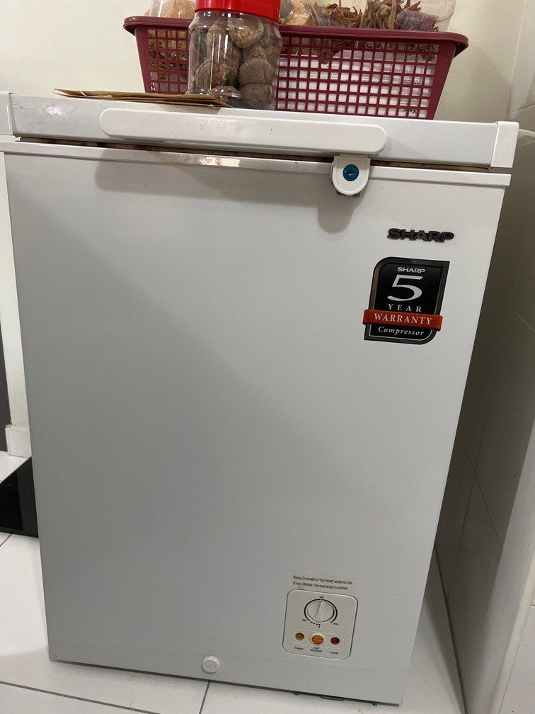 Sharp SJC105 Chest Freezer 100L, TV & Home Appliances, Kitchen ...