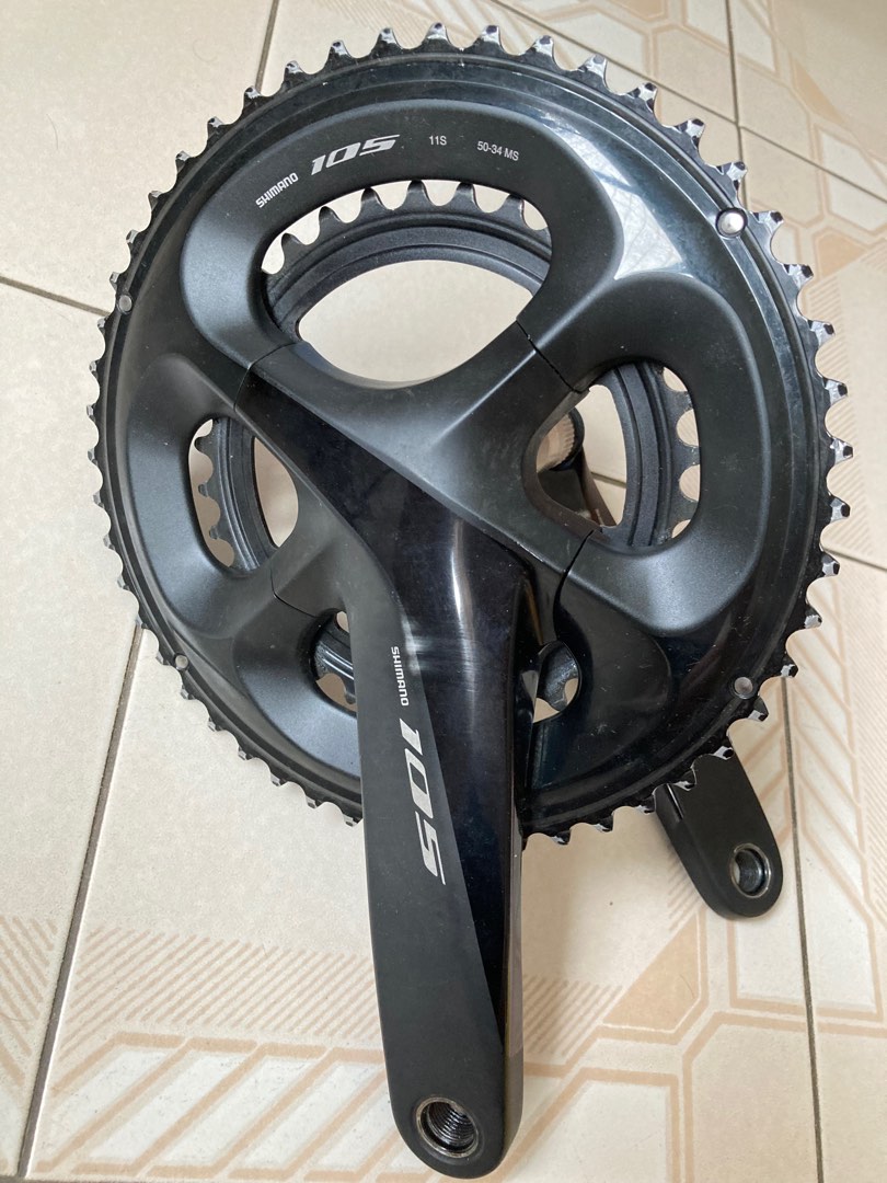 Shimano 105 R7000 11-speed crankset: cranks and chain ring, Sports Equipment, Bicycles & Parts ...
