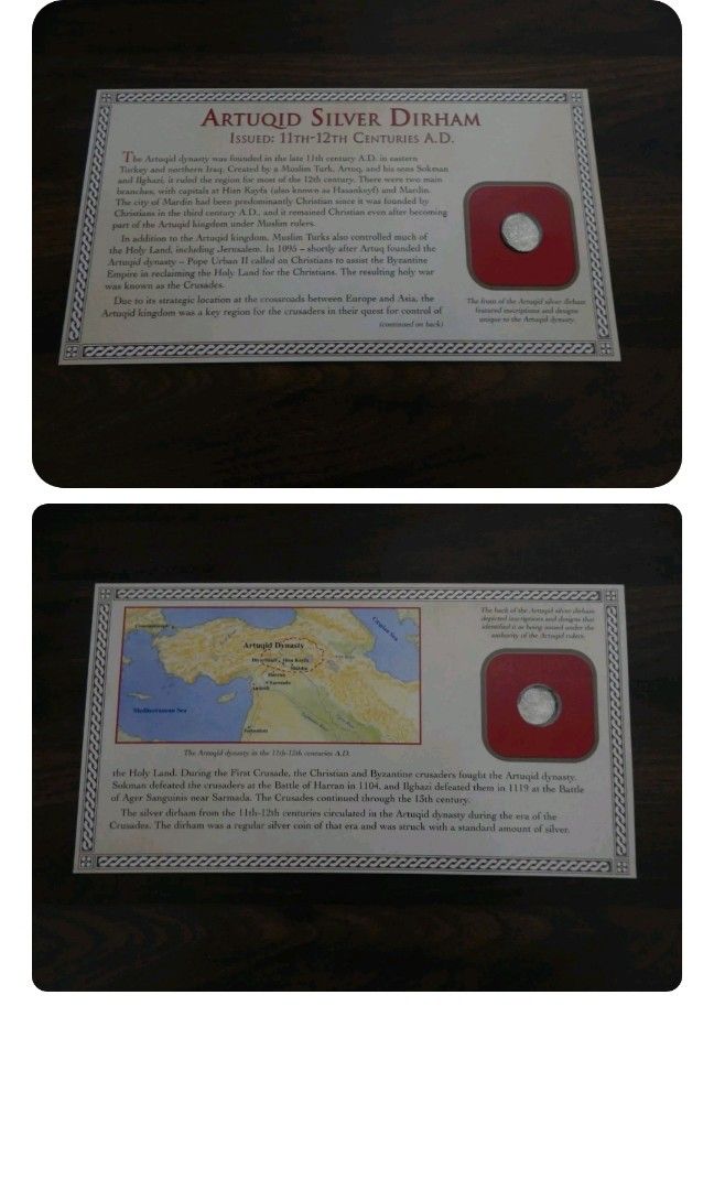 Silver Artuqids was used during the 11 and 12 century AD in the ...