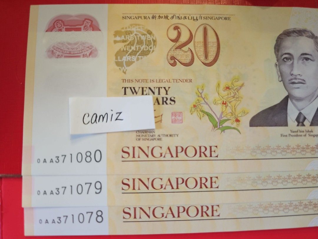 Singapore 2007 $20 note commemorative note, Hobbies & Toys, Memorabilia ...