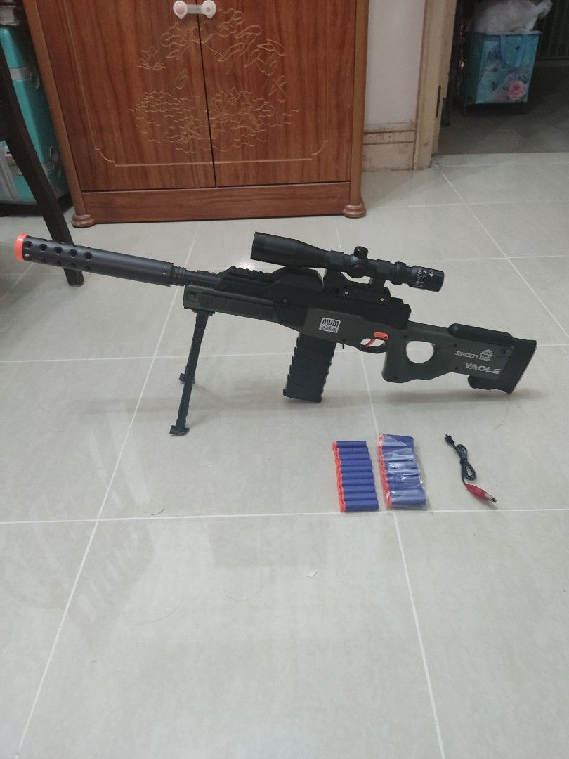 Sniper rifle semi auto battery operated toy, Hobbies & Toys, Toys ...