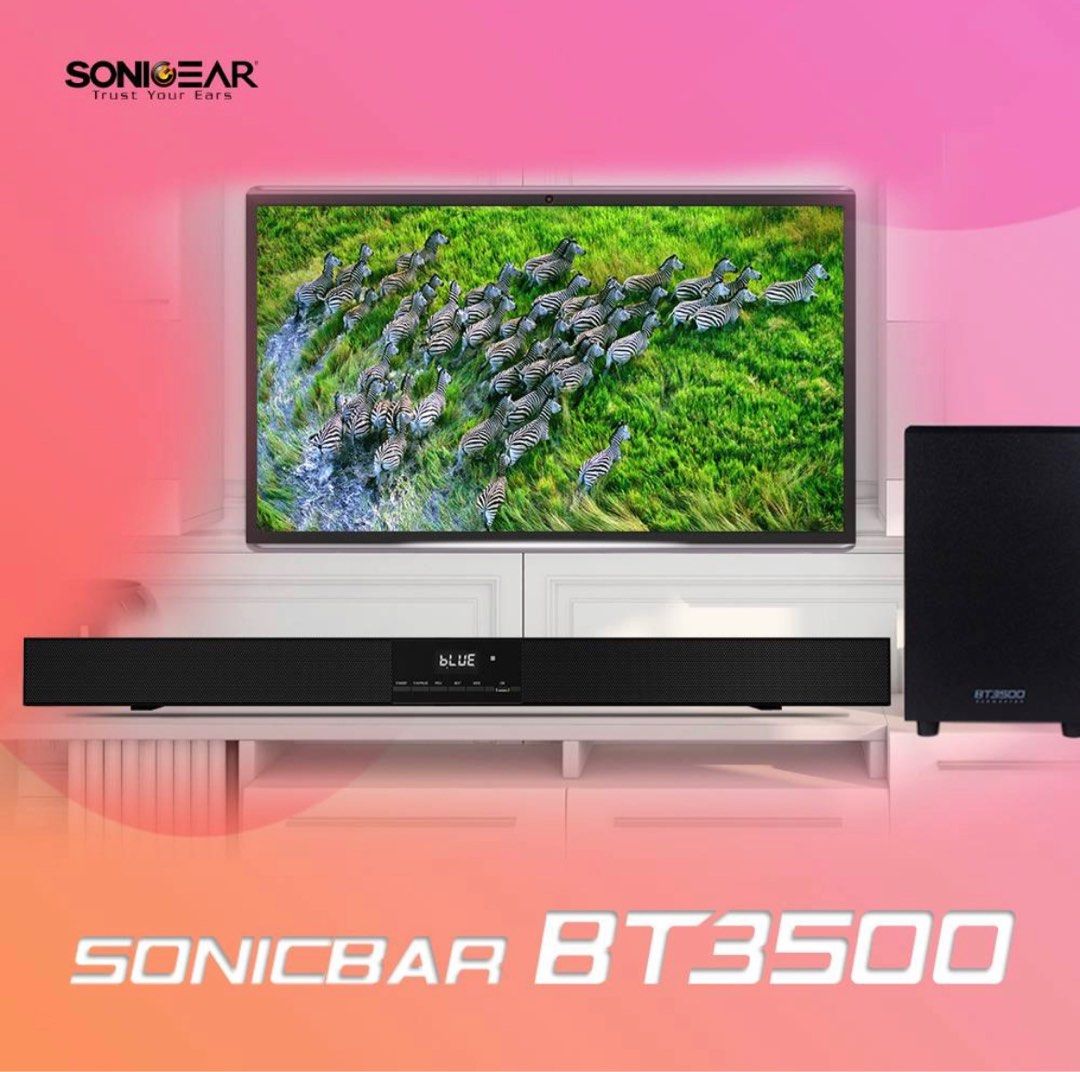 SONICGEAR BT3500 Soundbar + Subwoofer, Audio, Soundbars, Speakers & Amplifiers on Carousell