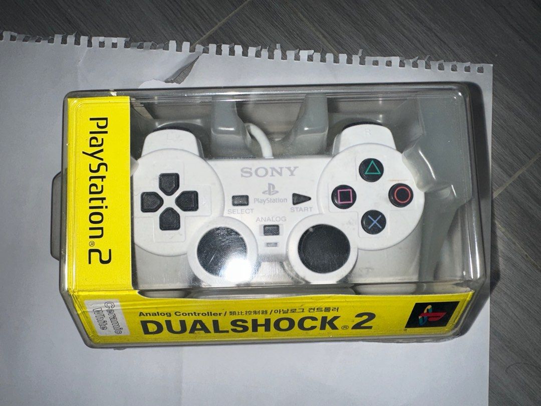 Sony PS2手制 Dual Shock 2 (sony computer entertainment sony dualshock 2 : white), 電子遊戲, 遊戲機配件, 手掣 ...