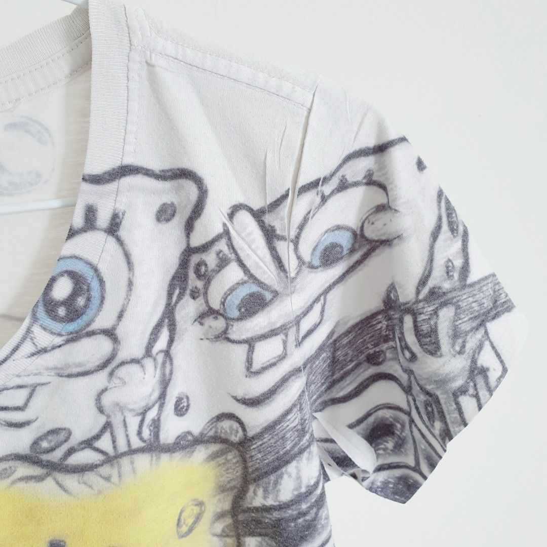 SpongeBob SquarePants Nickelodeon Cartoon Animation Authentic White ...