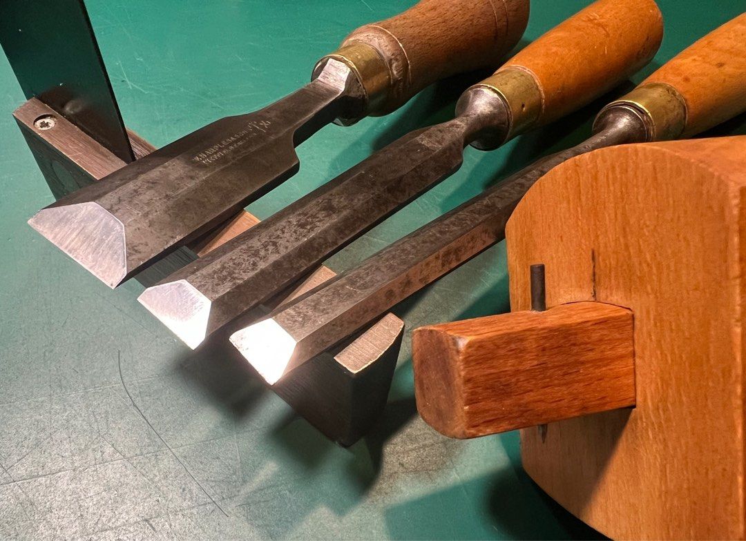 Starter kit:Marples Tri-square, chisels and marking gauge, Hobbies ...