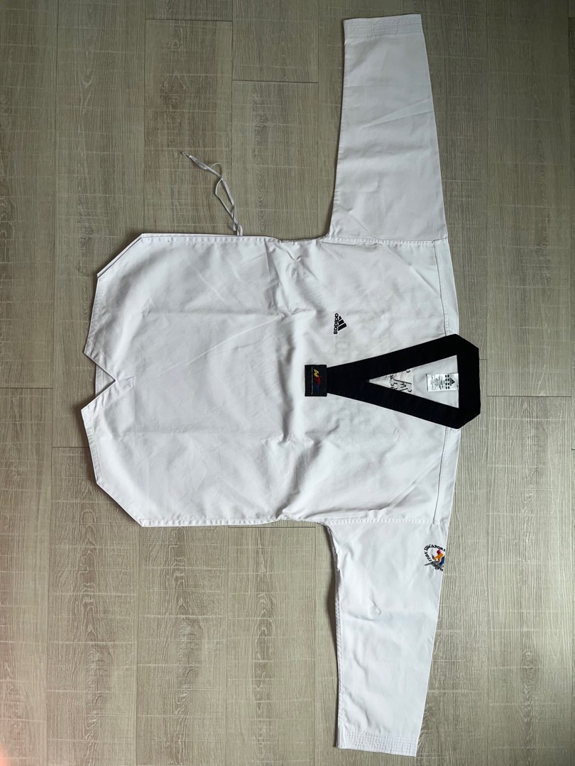 Taekwondo Adidas Black Belt Gi, Sports Equipment, Other Sports ...