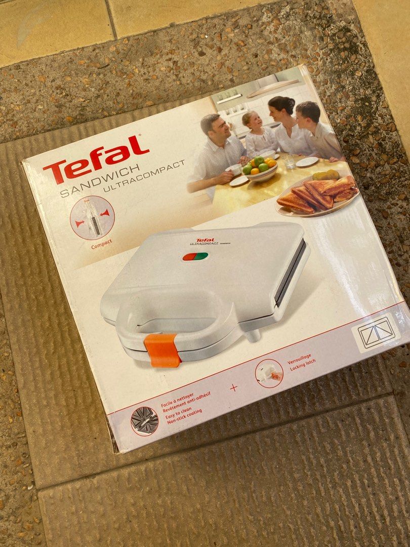 TEFAL Ultracompact Panini Sandwich Maker Non-stick Fixed Plates ...