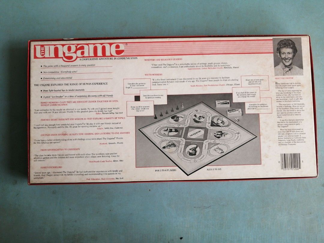 The Ungame Board Game, Hobbies & Toys, Toys & Games on Carousell