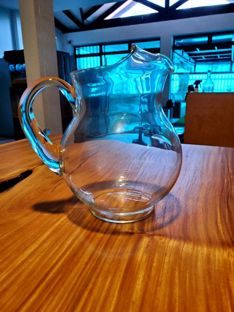 Thick, bulky modern design glass pitcher, 2L, Furniture & Home Living ...