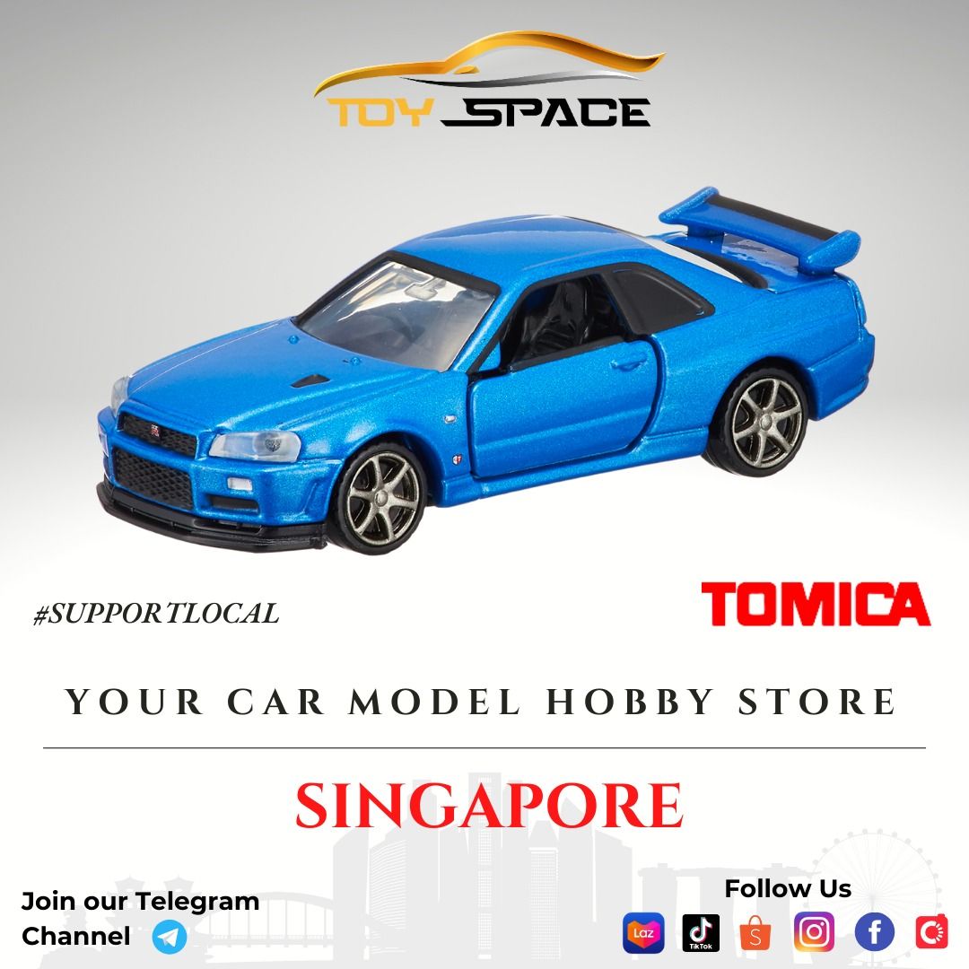 Tomica Premium Nissan Skyline GTR R34 V Spec II Nur, Hobbies & Toys, Toys & Games on Carousell