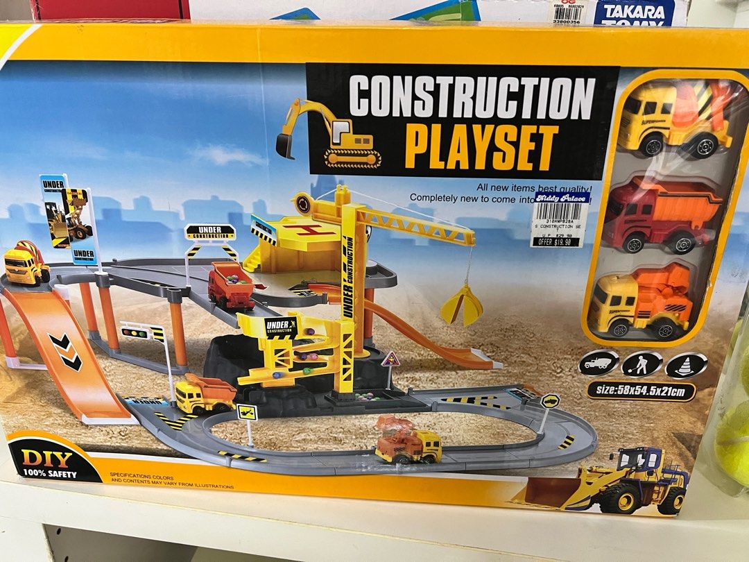 Tomy car track and Construction playset, Hobbies & Toys, Toys & Games ...