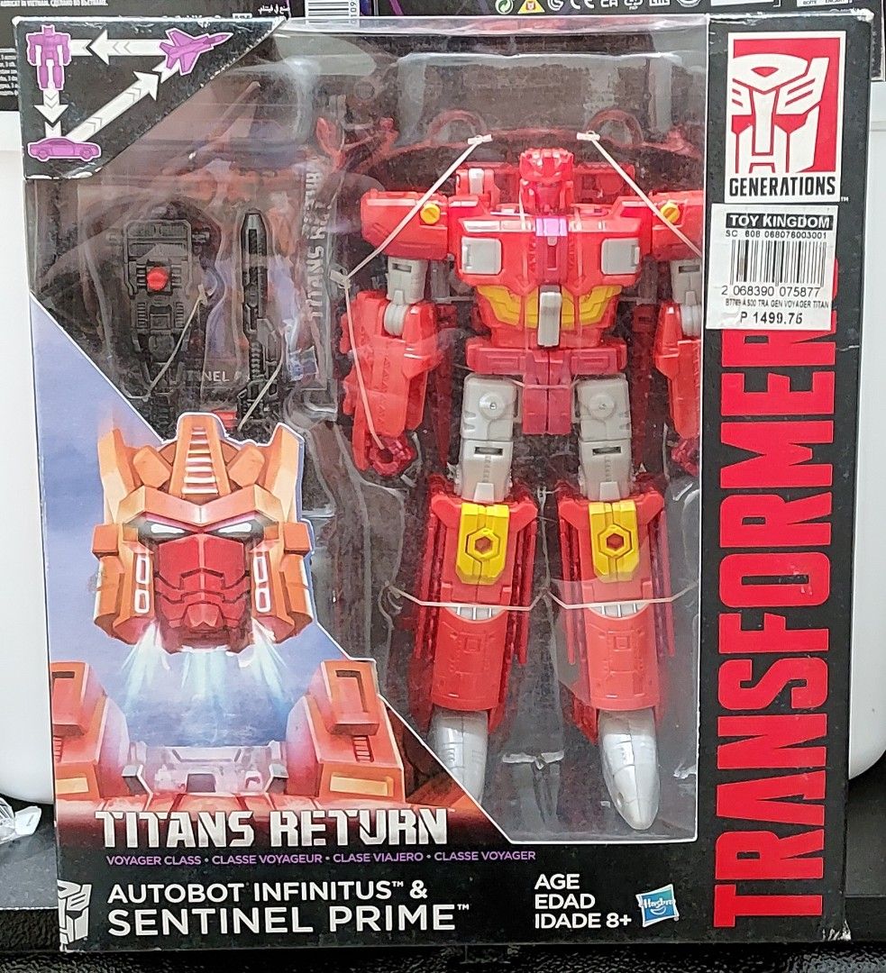 Transformers Titans Return Sentinel Prime and Infinitus on Carousell
