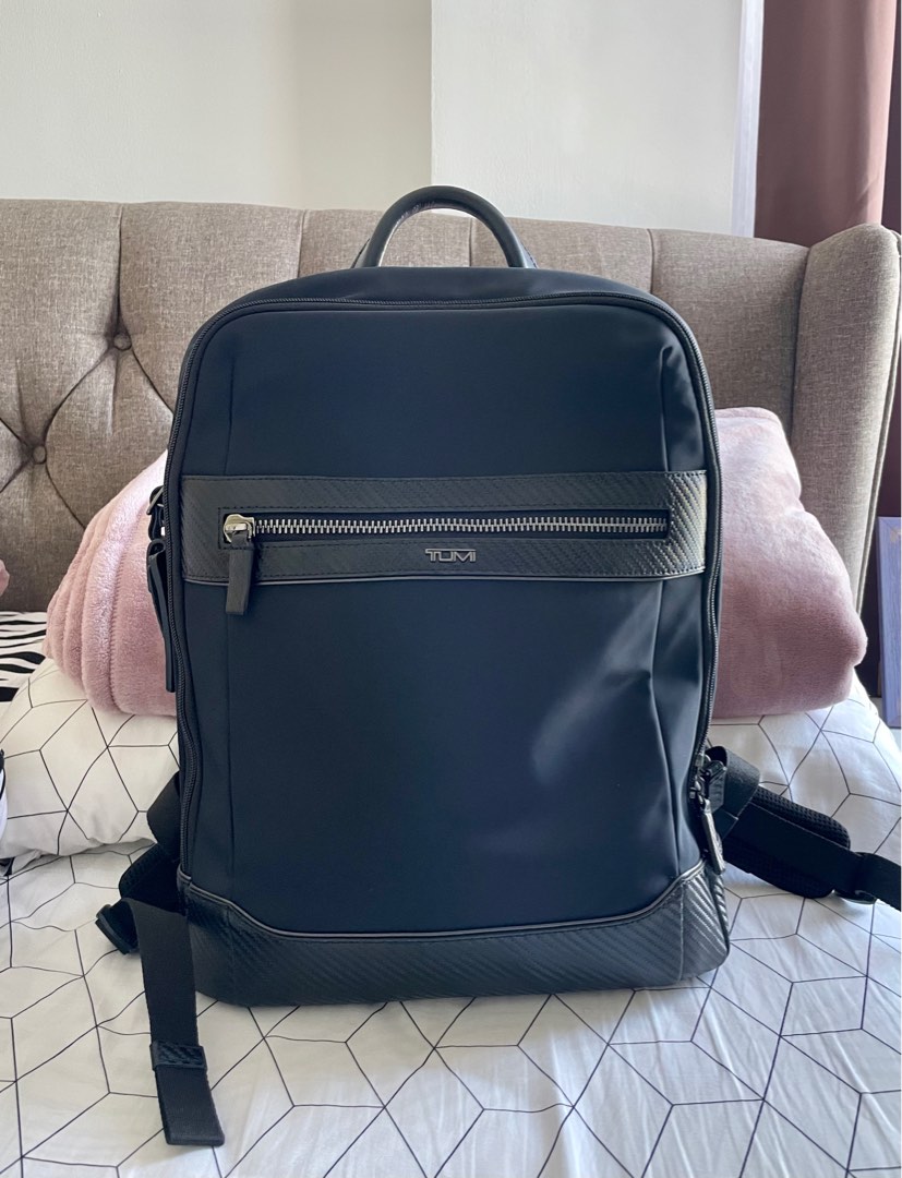Tumi River Slim Unisex Laptop Backpack, Women's Fashion, Bags & Wallets, Backpacks on Carousell