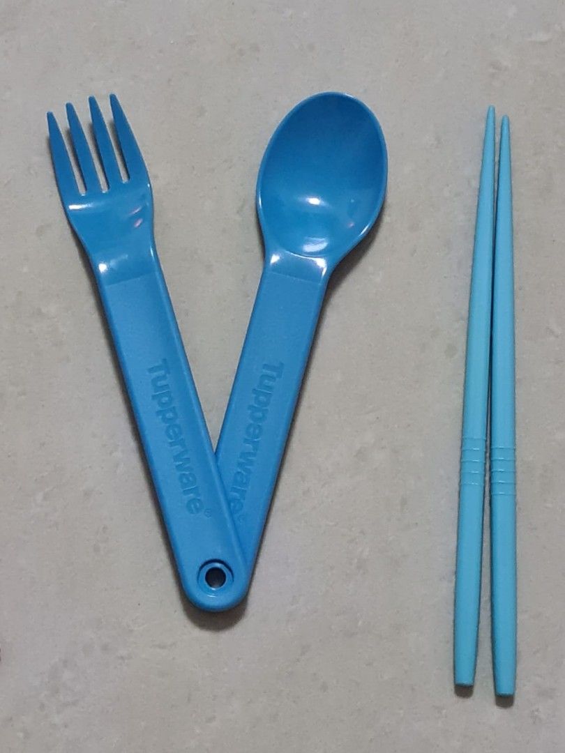 Tupperware cutlery/fork and spoon/chopstick, Furniture & Home Living ...