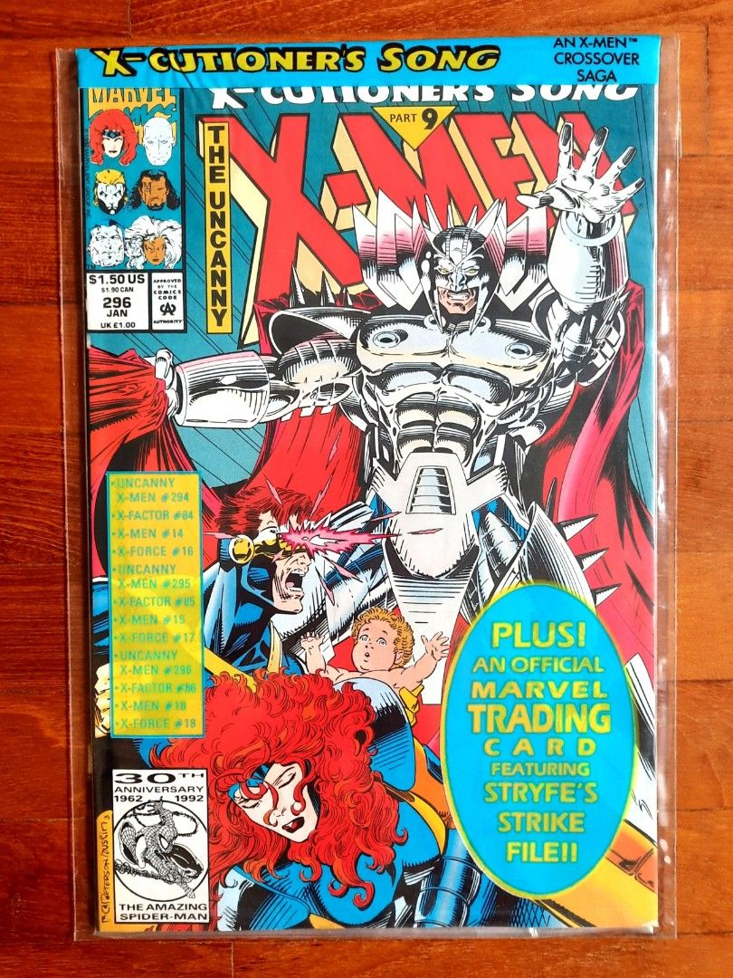 Uncanny X-Men Vol 1 #294 - 297 (1992), Hobbies & Toys, Books ...