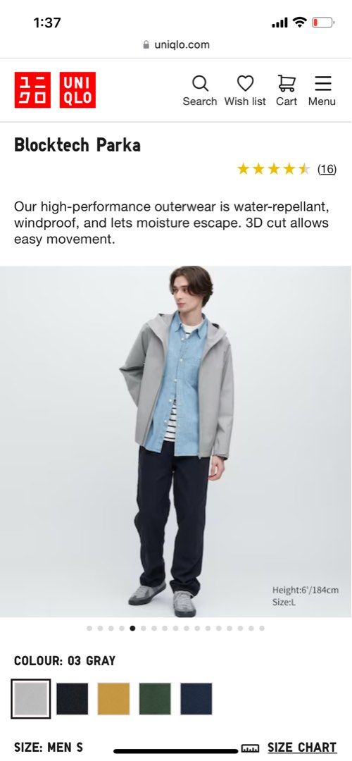 Uniqlo Outer Wear, Men's Fashion, Coats, Jackets and Outerwear on Carousell
