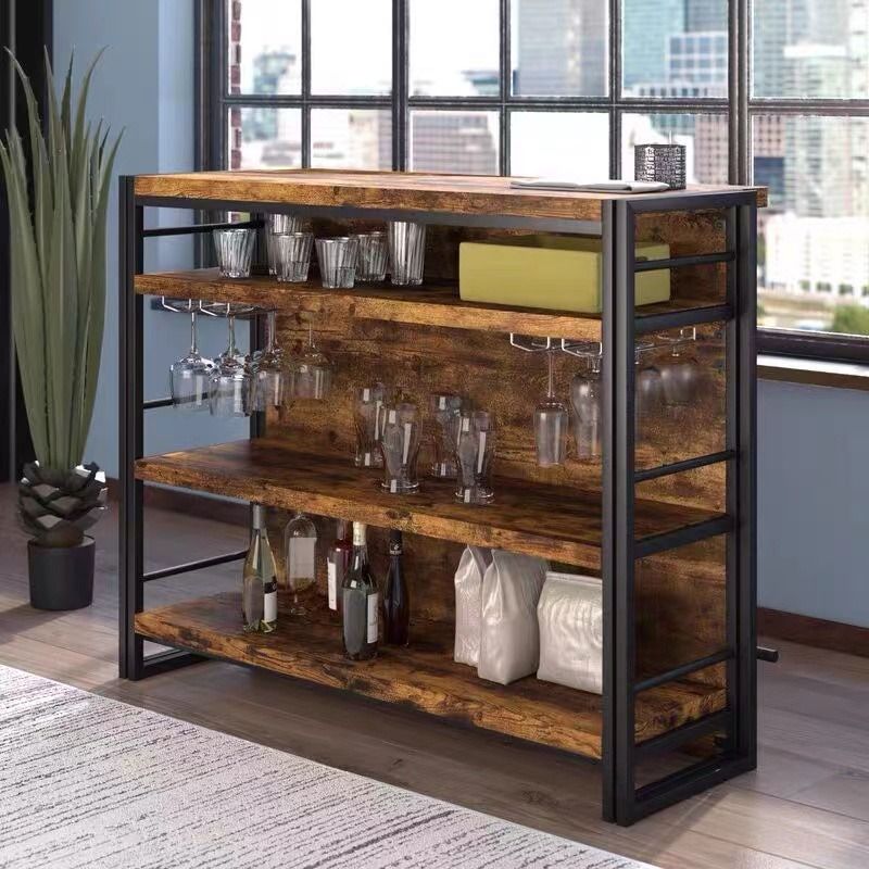Urban Wooden Bar with Wine Storage, 傢俬＆家居, 傢俬, 桌子 - Carousell