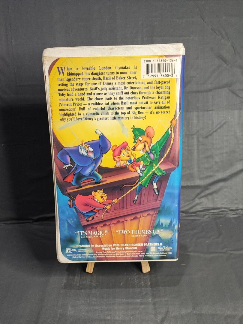 VHS Tapes The Great Mouse Detective, Hobbies & Toys, Memorabilia & Collectibles, Vintage ...