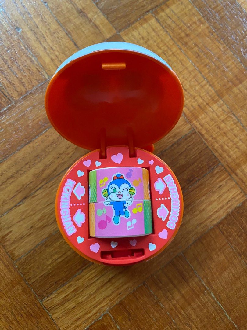 Vintage Anpanman kokinchan dokinchan keychain capsule toys turning toys ...