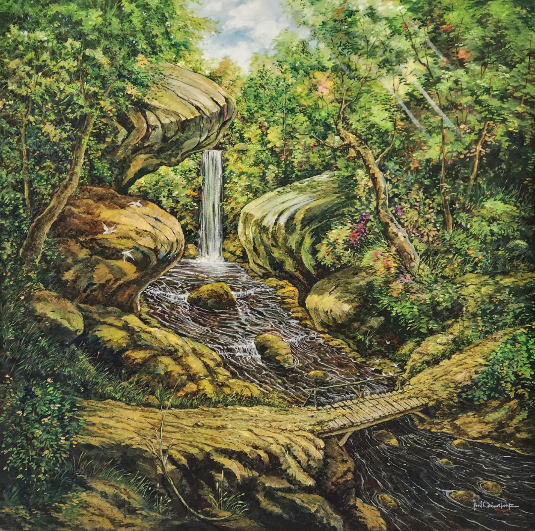 Waterfall Series V - Paul Dimalanta, Hobbies & Toys, Stationary & Craft ...