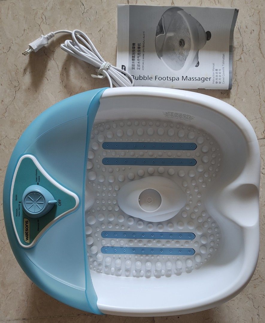Watsons bubble foot spa massager, Beauty & Personal Care, Foot Care on ...