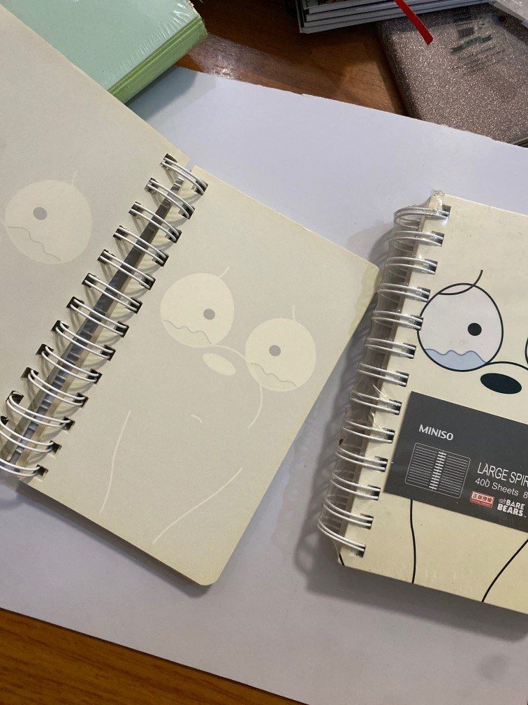 We bare bears Miniso Notebook Bundle on Carousell