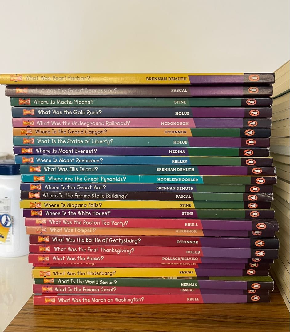 Who was/who is series,55 books, where is/what is/what was, 興趣及遊戲, 書本 ...