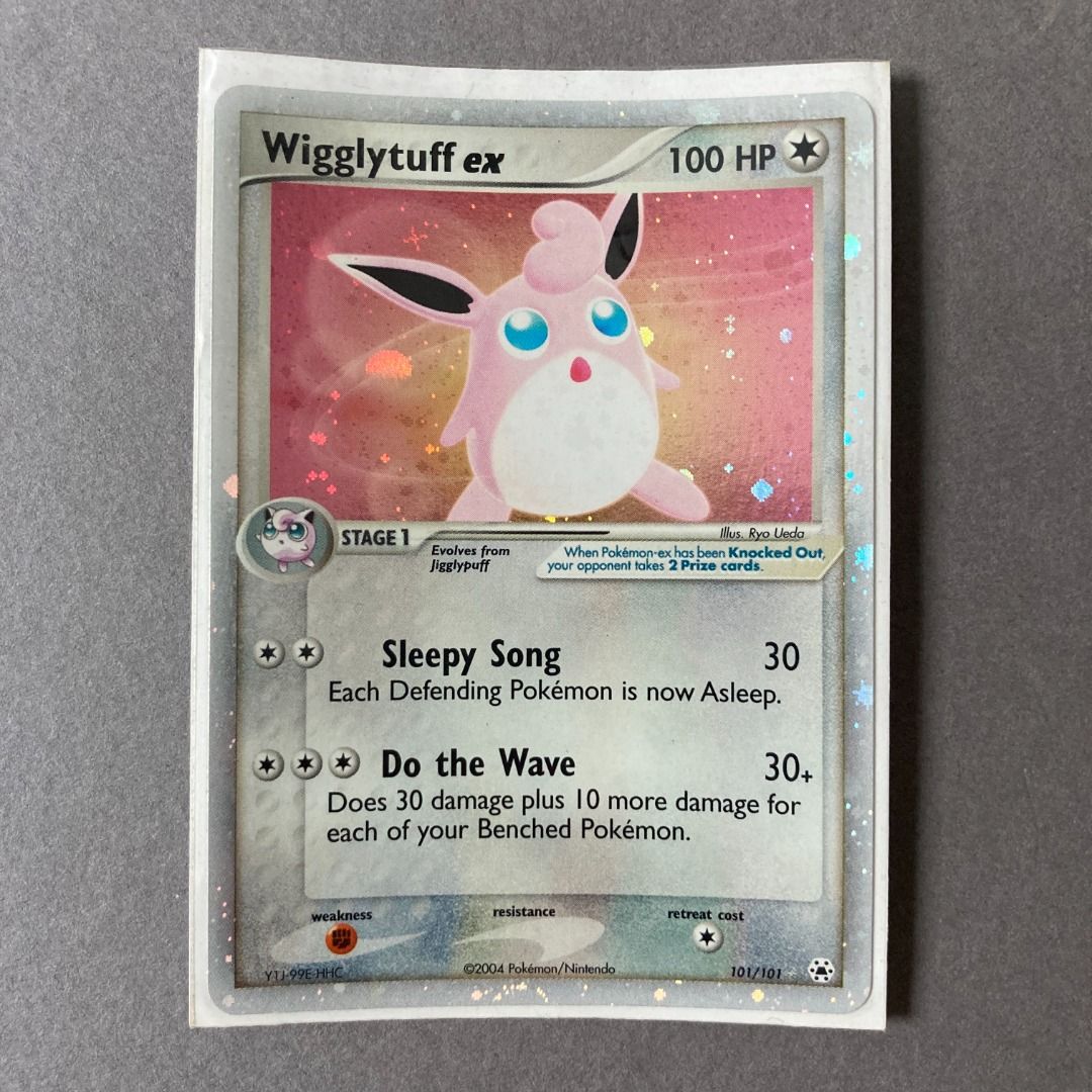 Wigglytuff ex Pokemon Card 2004, Hobbies & Toys, Toys & Games on Carousell