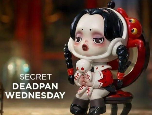 WTS ONLY - SECRET Deadpan Wednesday Skullpanda Addams Family Popmart ...