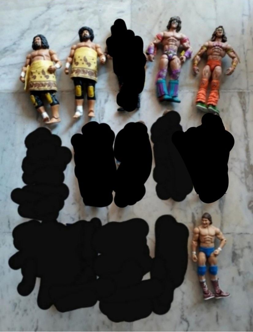 WWE Used Elite Booker Iron Orton Rooster Shockmaster Hulk Samoans ...