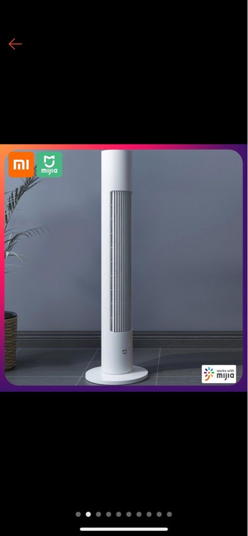 Xiaomi mijia bladeless tower fan, Furniture & Home Living, Lighting ...