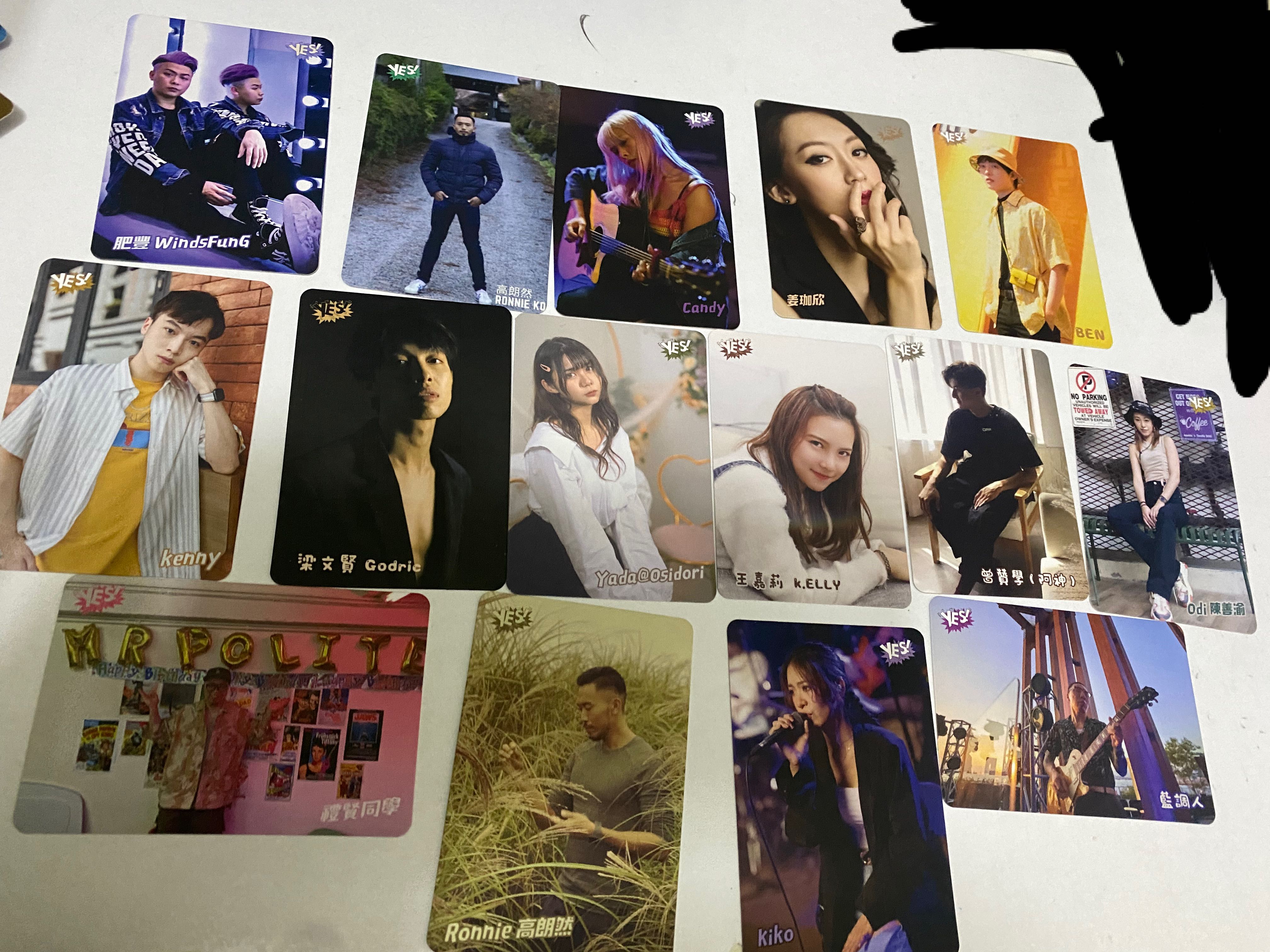 yescard 肥豐高朗然candy 姜珈欣ben kenny 梁文賢yada 王嘉莉 曾贊學陳善渝禮賢同學kiko 藍調人, 興趣及遊戲, 收藏品及紀念品, 明星周邊 - Carousell