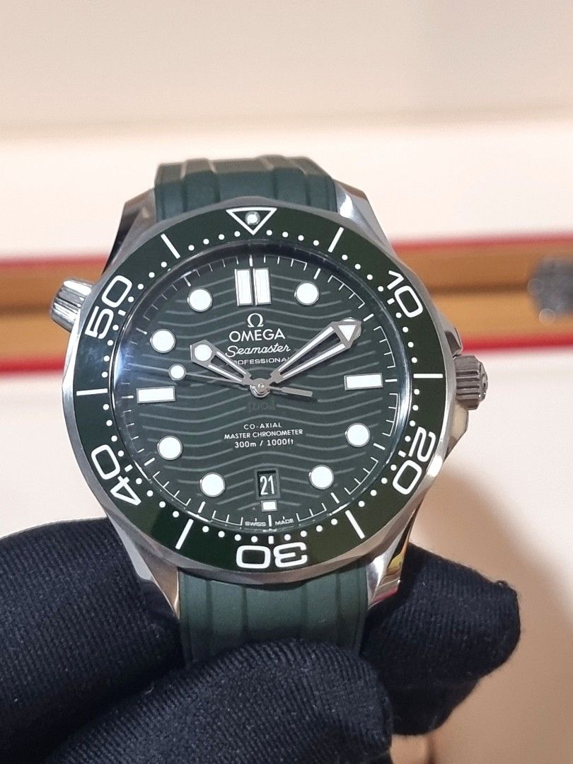 [2021] OMEGA SEAMASTER SEA MASTER GREEN SMPC CO-AXIAL CHRONOMETER ...