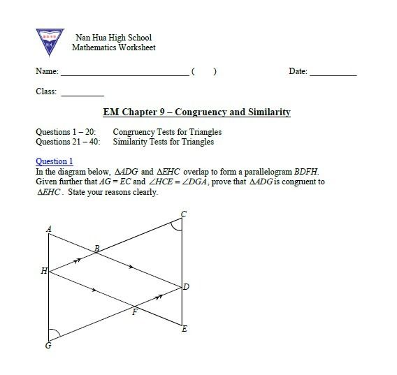 (updated to 2023) Sec 3 E Math Topical Revision / CGS / Crescent Girls ...