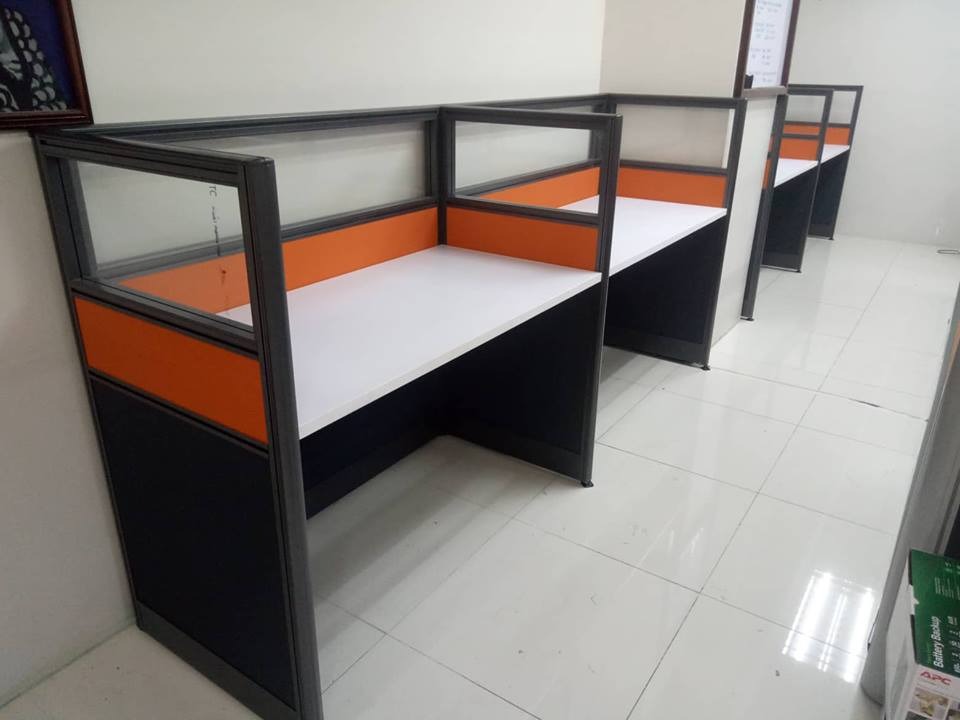 2 SEATER CUBICLE - FABRIC WITH GLASS PARTITION -, Furniture & Home ...