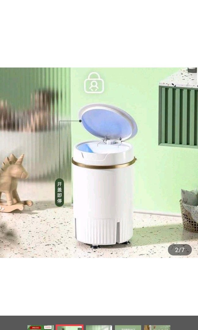 4Kg Mini Washing Machine Single Barrel 2in1 Clean And Dry Portable Semi ...