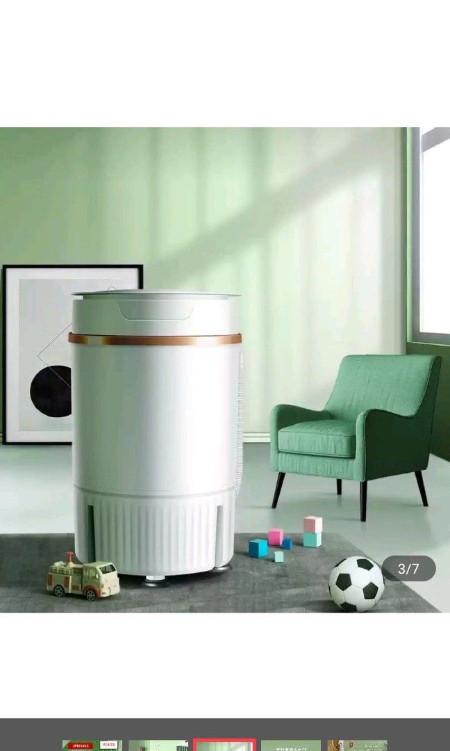 4Kg Mini Washing Machine Single Barrel 2in1 Clean And Dry Portable Semi ...