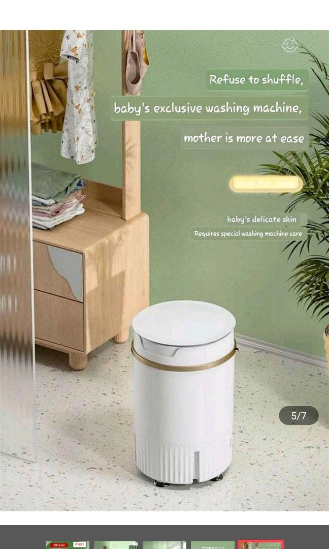 4Kg Mini Washing Machine Single Barrel 2in1 Clean And Dry Portable Semi ...