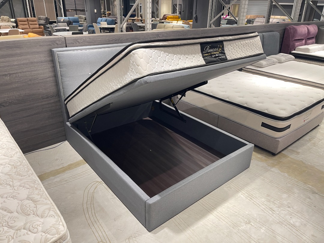 5 Feet Queen Size Storage Bed Frame, Furniture & Home Living, Furniture ...