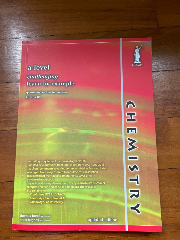 A-level Chemistry challenging learn-by-example H1 and H2, Hobbies ...