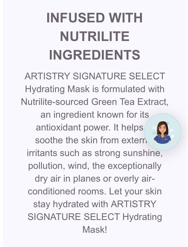 [Amway] ARTISTRY Signature Select Hydrating Mask, Beauty & Personal ...