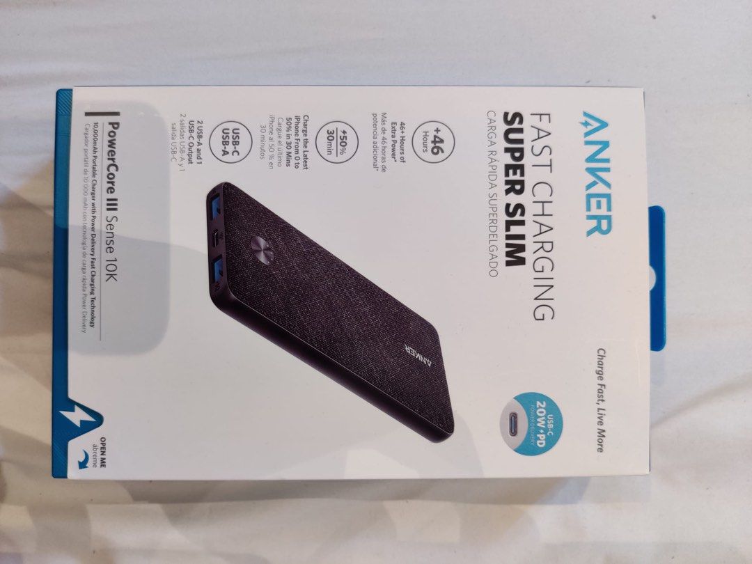 Anker Powercore 3 Sense Power bank, Mobile Phones & Gadgets, Mobile ...