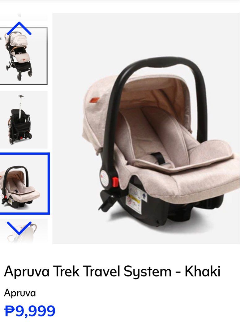 Apruva Trek Stroller plus Car Seat, Babies & Kids, Going Out, Strollers ...
