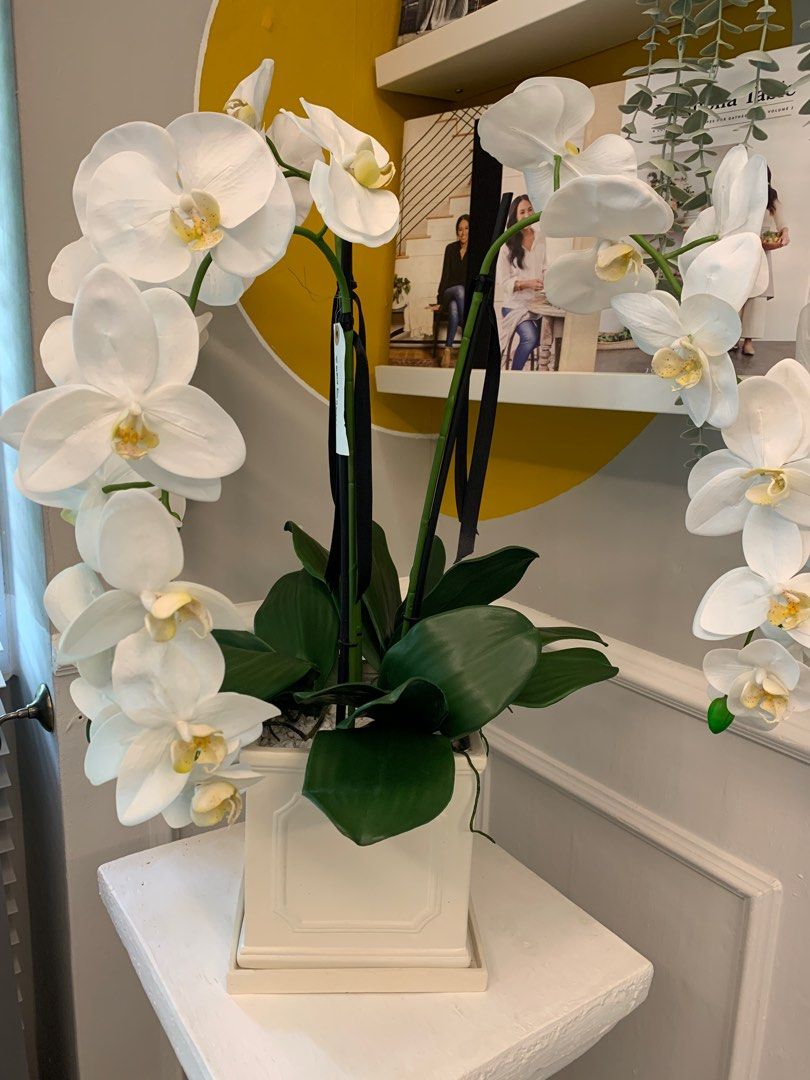 Artificial Orchird, Furniture & Home Living, Gardening, Pots & Planters ...